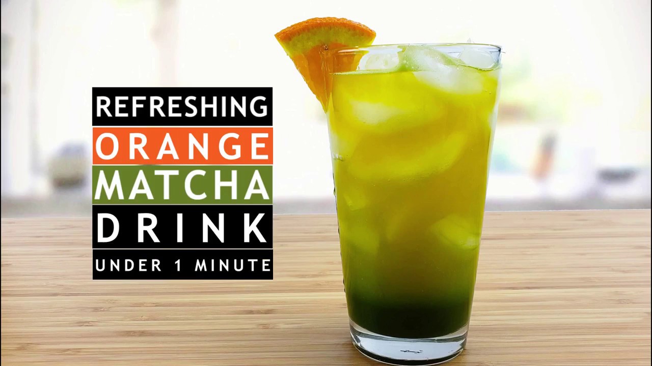 How to make Orange Matcha Drink by Matcha Outlet - YouTube