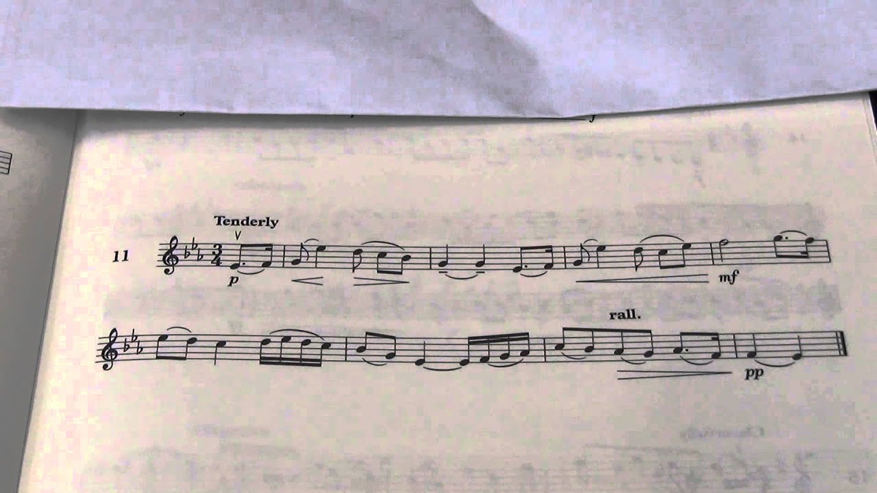 Violin Grade 5 Sight Reading No 11 Tenderly - YouTube