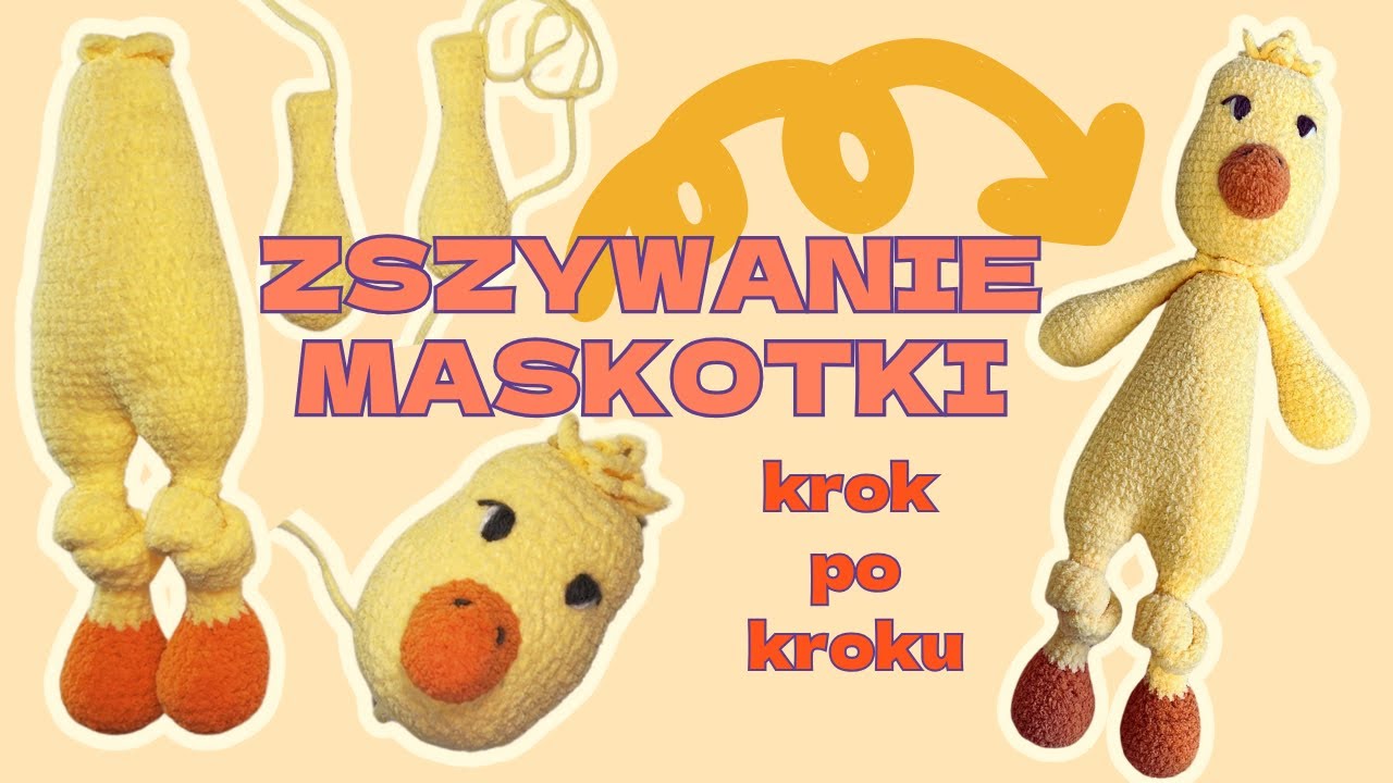 Zszywanie maskotki krok po kroku | Nauka Szydełkowania - YouTube