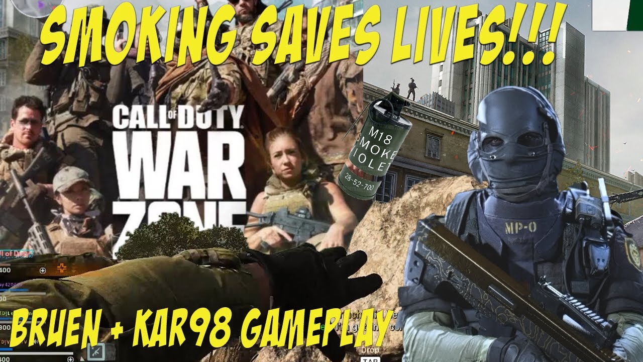 Smoke Grenades = Best Tactical! CoD Warzone Duos 15 kills win (Kar98k ...