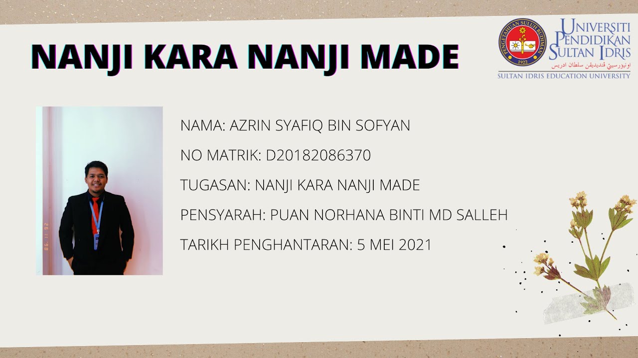 NANJI KARA NANJI MADE - BJK 3012 - YouTube