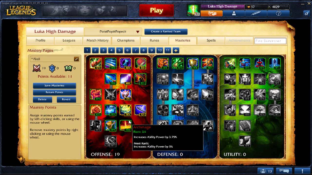 How to simply set Masteries for Akali - League of Legends - YouTube