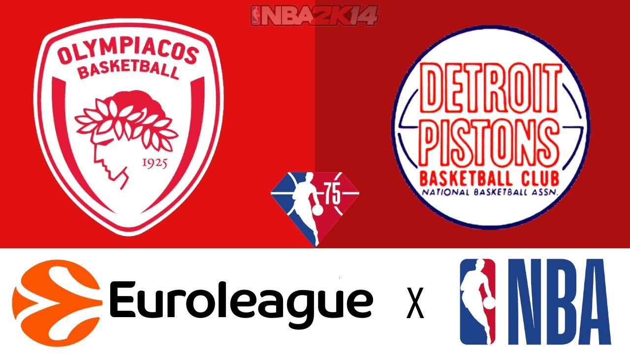 EuroLeague X NBA | OLYMPIACOS PIRAEUS vs DETROIT PISTONS - YouTube