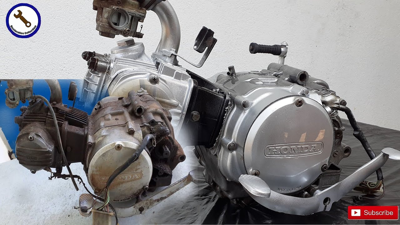 Restoration of CD 90 motorcycle engine - YouTube