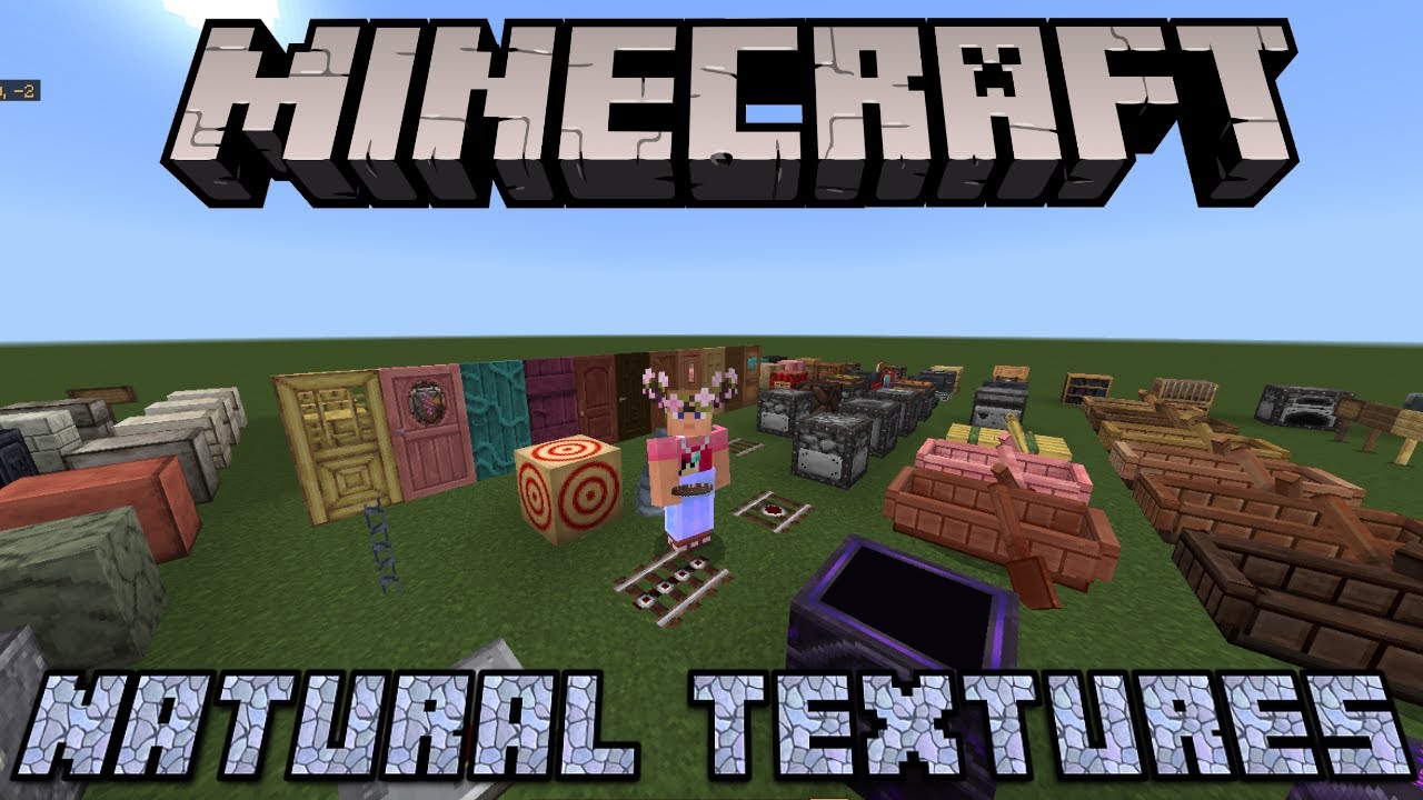 Natural texture pack review in Minecraft - YouTube