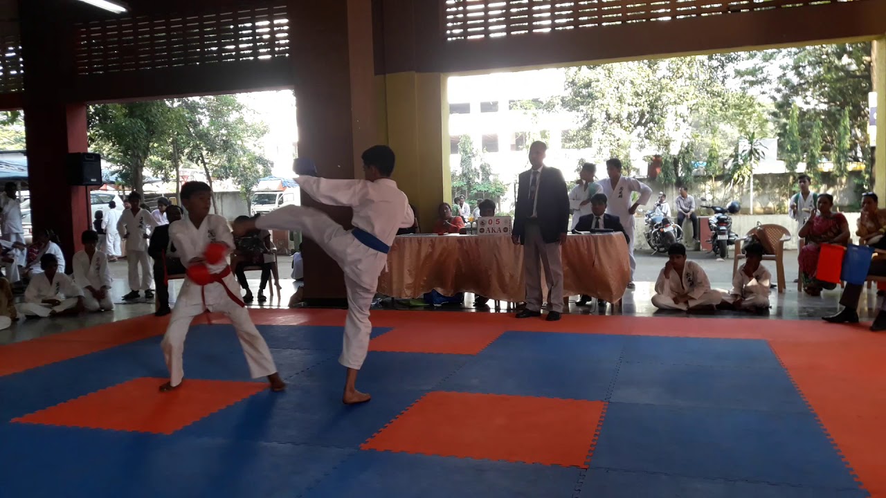 Match 3 the final round State Level karate CHAMPIONSHIP - YouTube
