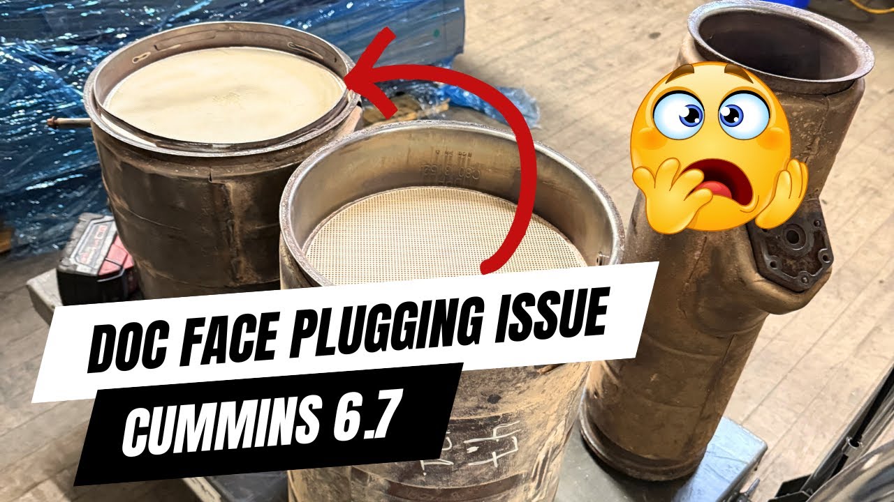 Watch Now: Cummins 6.7 - Clogged DOC Face From Injector Failure! - YouTube