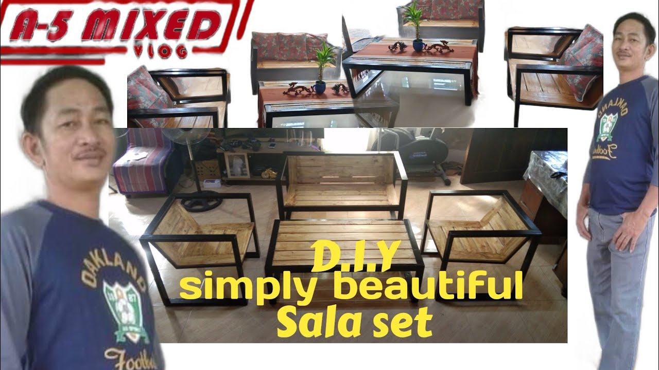 D.I.Y. simple sala set/garden set. - YouTube