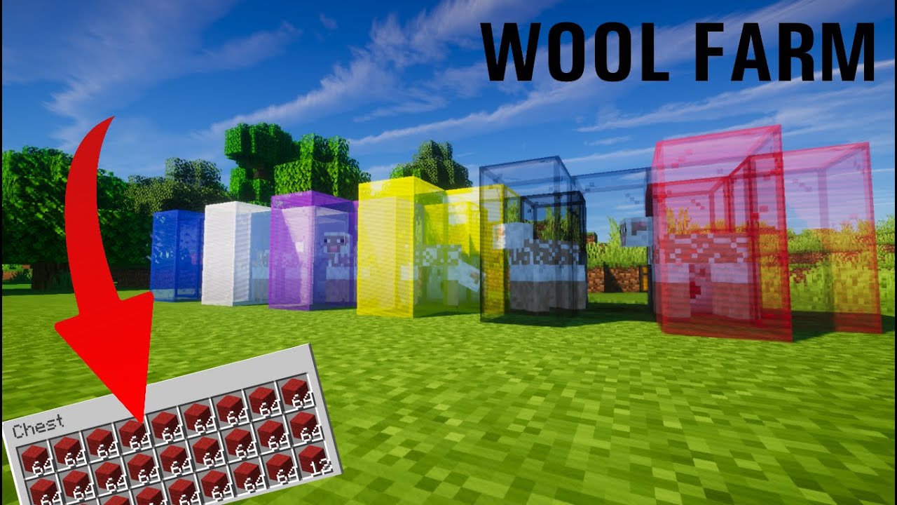 EASIEST AUTOMATIC WOOL FARM! | Minecraft 1.19 - YouTube