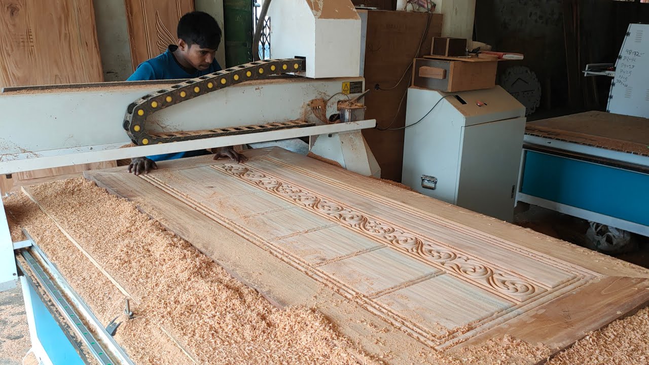 Automate CNC - Router Cutting Wooden Door Design/Amazing Door Design ...