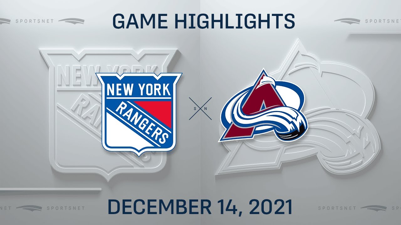 NHL Highlights | Rangers vs. Avalanche - Dec. 14, 2021 - YouTube