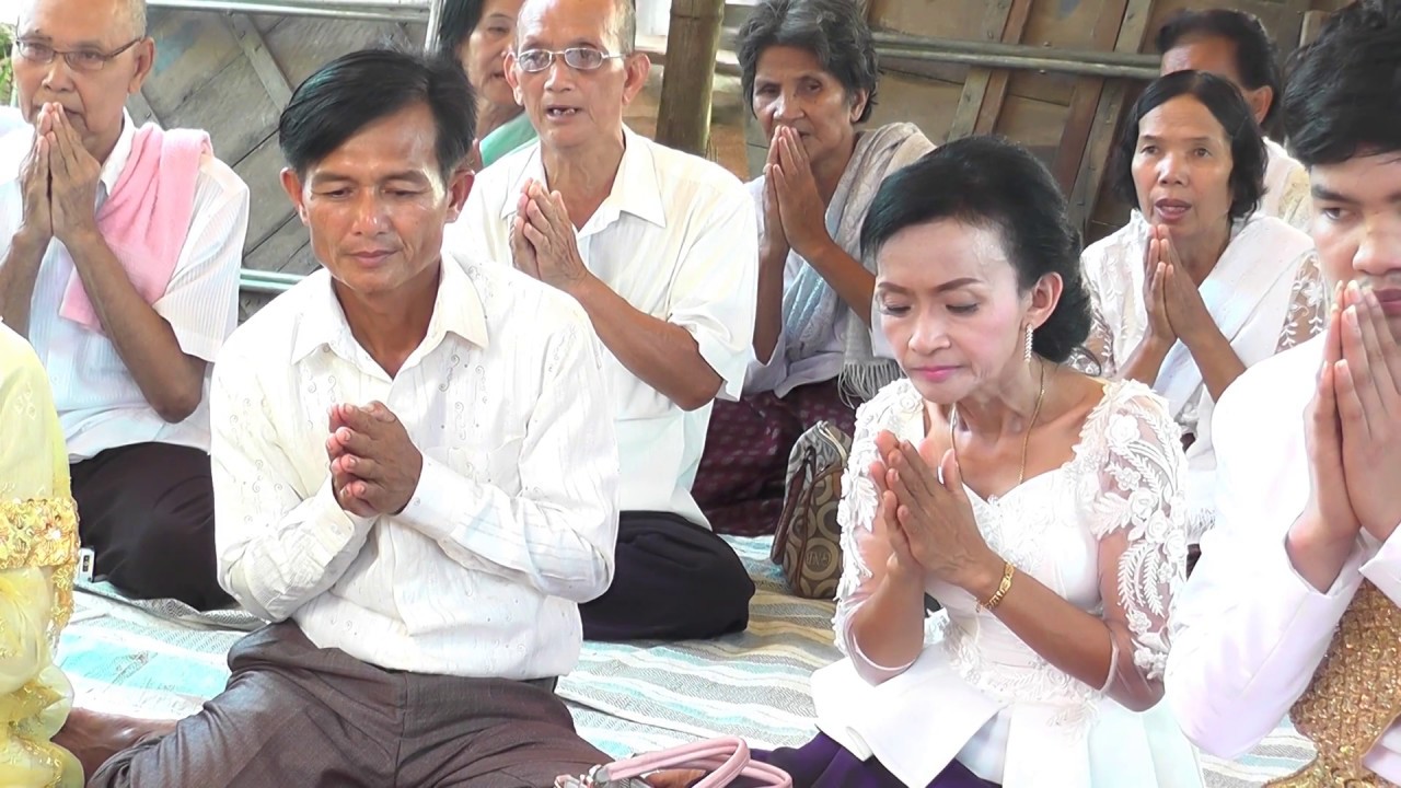 Khmer wedding events, Cambodia wedding ceremony, Bride Sim Amara, Groom Keng Piseth 2 - YouTube