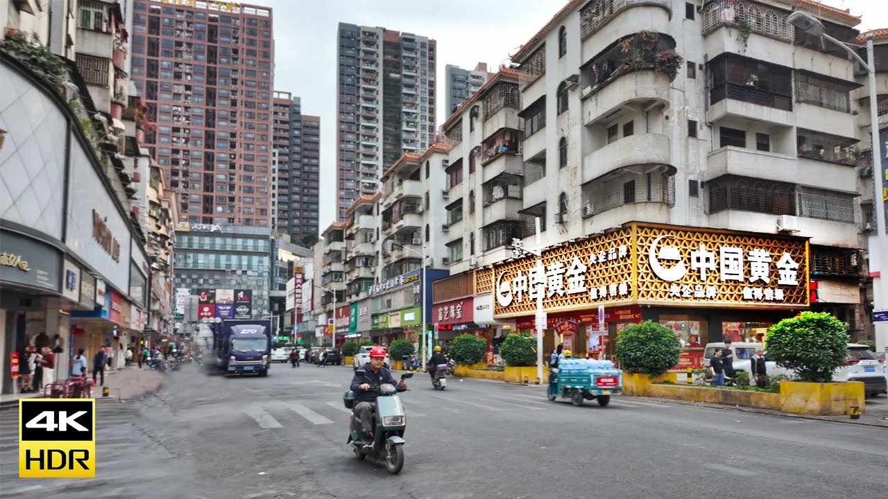 Walk tour in Dongguan's small town, House prices here are insane! - YouTube