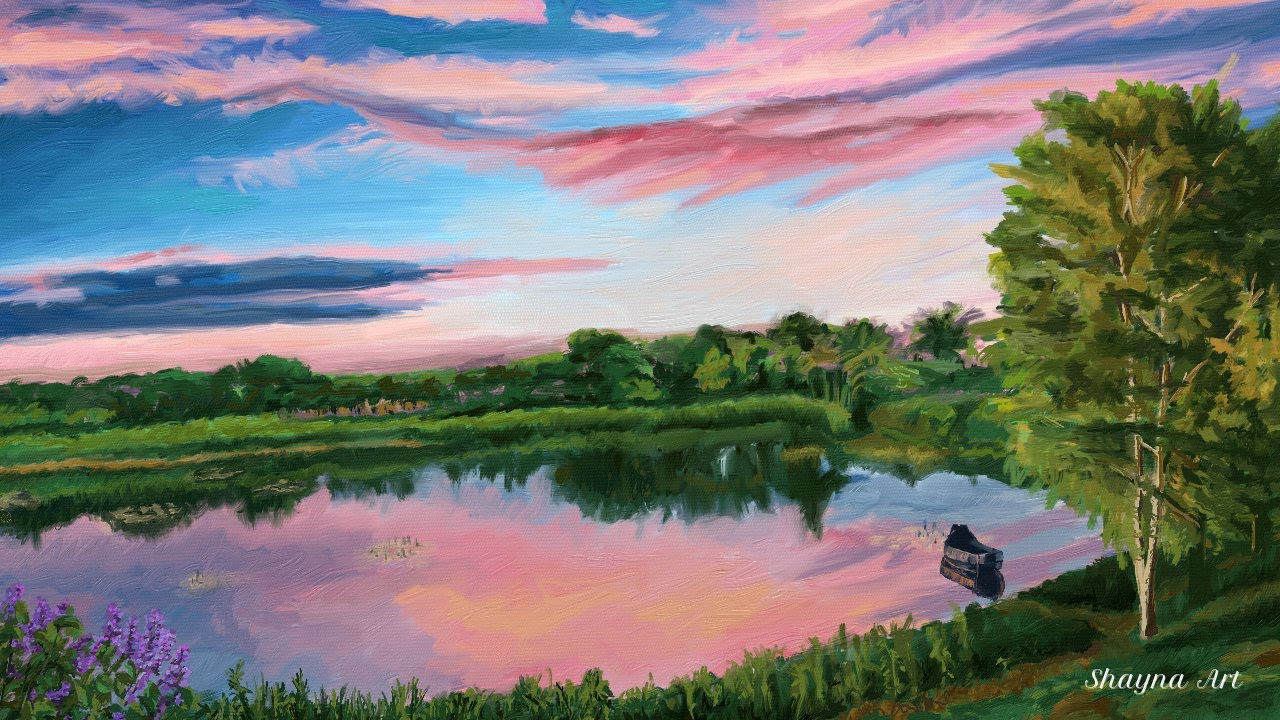 Springtime Reflections: Capturing the Serenity of a Spring Sunset - YouTube