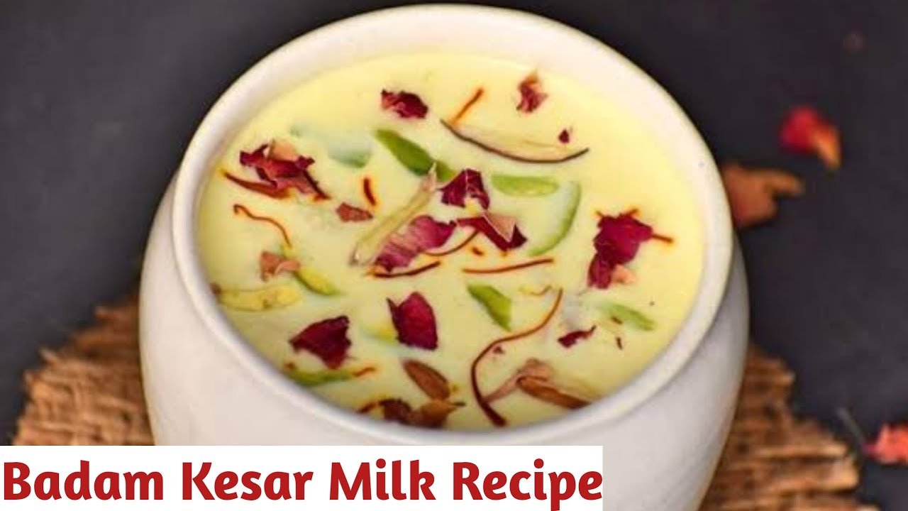 Kesar Badam Milk Recipe | Badam Kesar Ka Dudh Recipe | Amul Cool Milk ...
