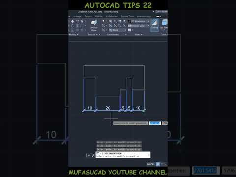 AutoCAD Tips 22 Dimension Set Move And Change Point #Shorts - YouTube