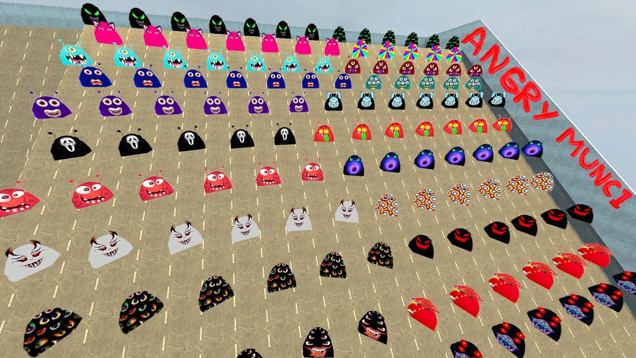 All New Update Angry Munci Nextbots Family in garry's mod - YouTube