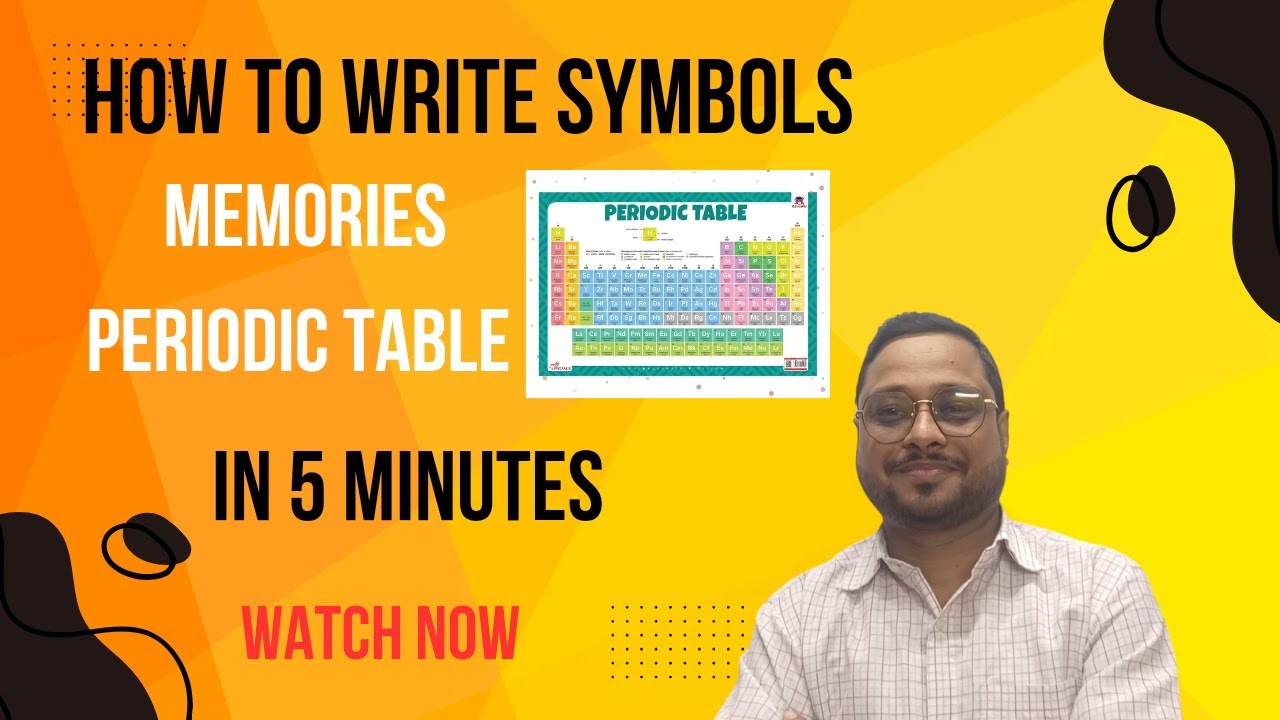 Rules to write symbols||trick to memorise elements name in periodic ...