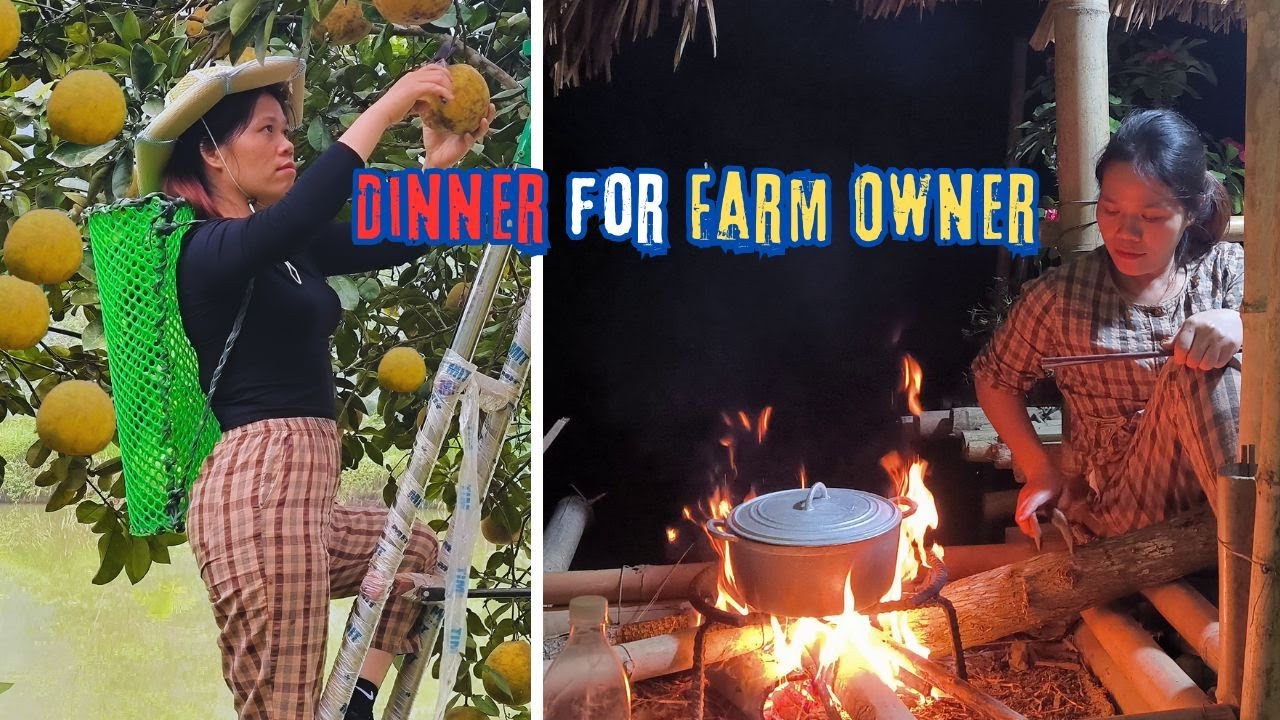How a Farm Girl Prepares Dinner for Farm Owner | Countryside Farm Girl ...