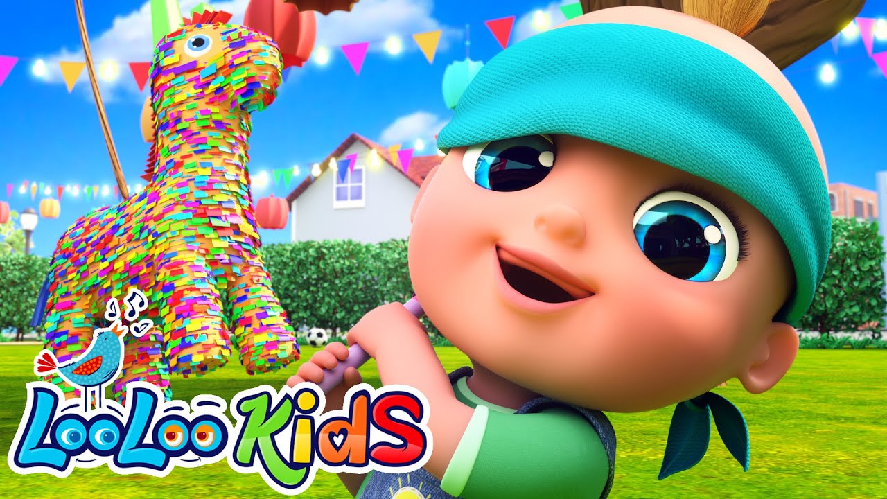 1 2 3 Break The Piñata 🍬 Sing Along Nursery Rhymes - Toddler Learning ...