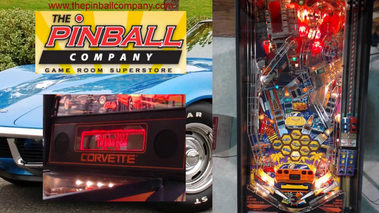 Corvette Pinball Machine at The Pinball Company - YouTube