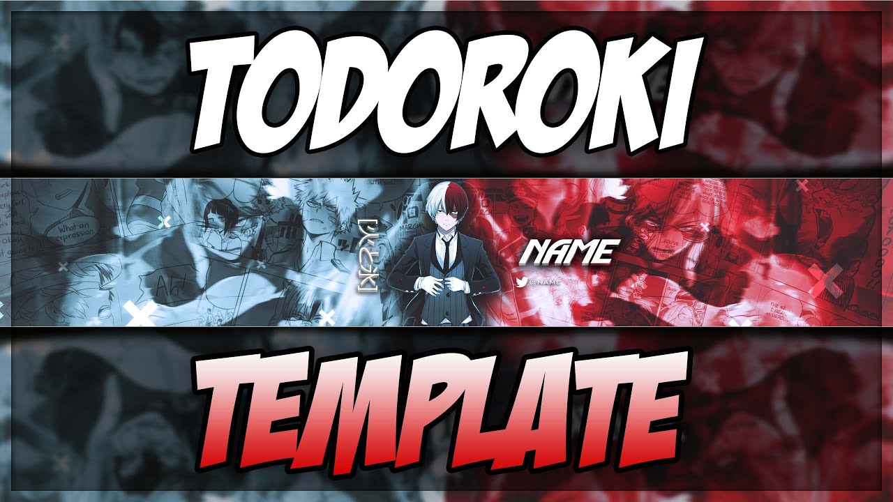 [FREE!] Todoroki Banner Template - YouTube