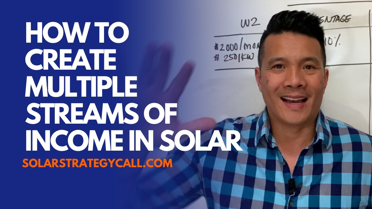 How to have multiple streams of income in solar - YouTube
