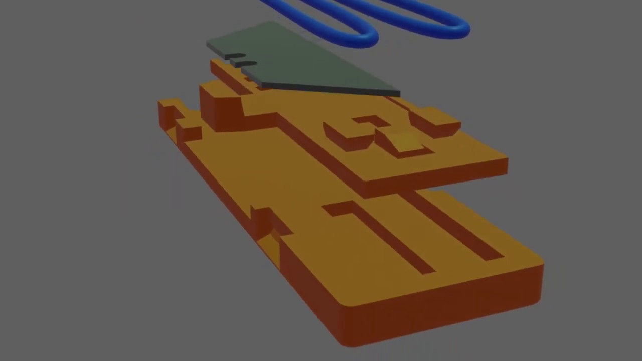 3D printed click knife - YouTube