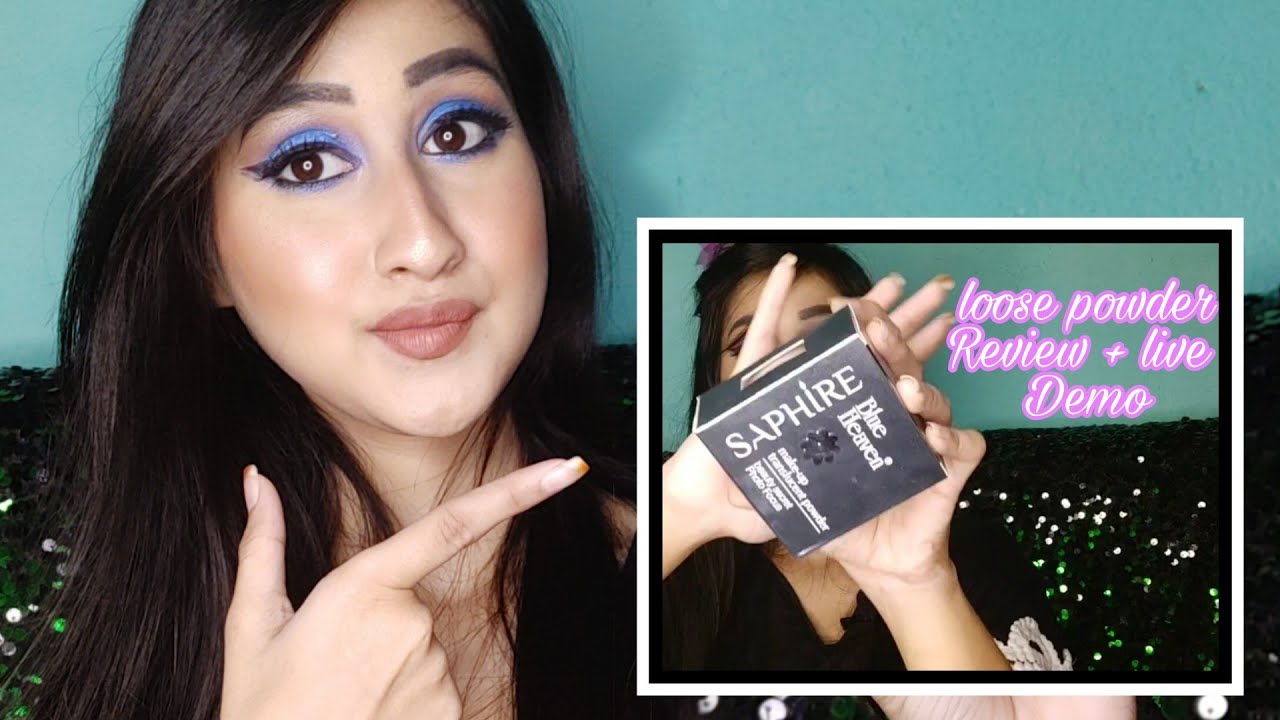 Best Affordable loose powder review under ₹125|| blue heaven - YouTube