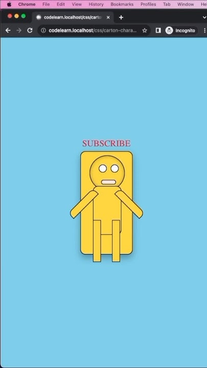 Cartoon Character Using Html Css Htmlcss Csstips Coding Webdesign Viral Shorts Youtube 9124