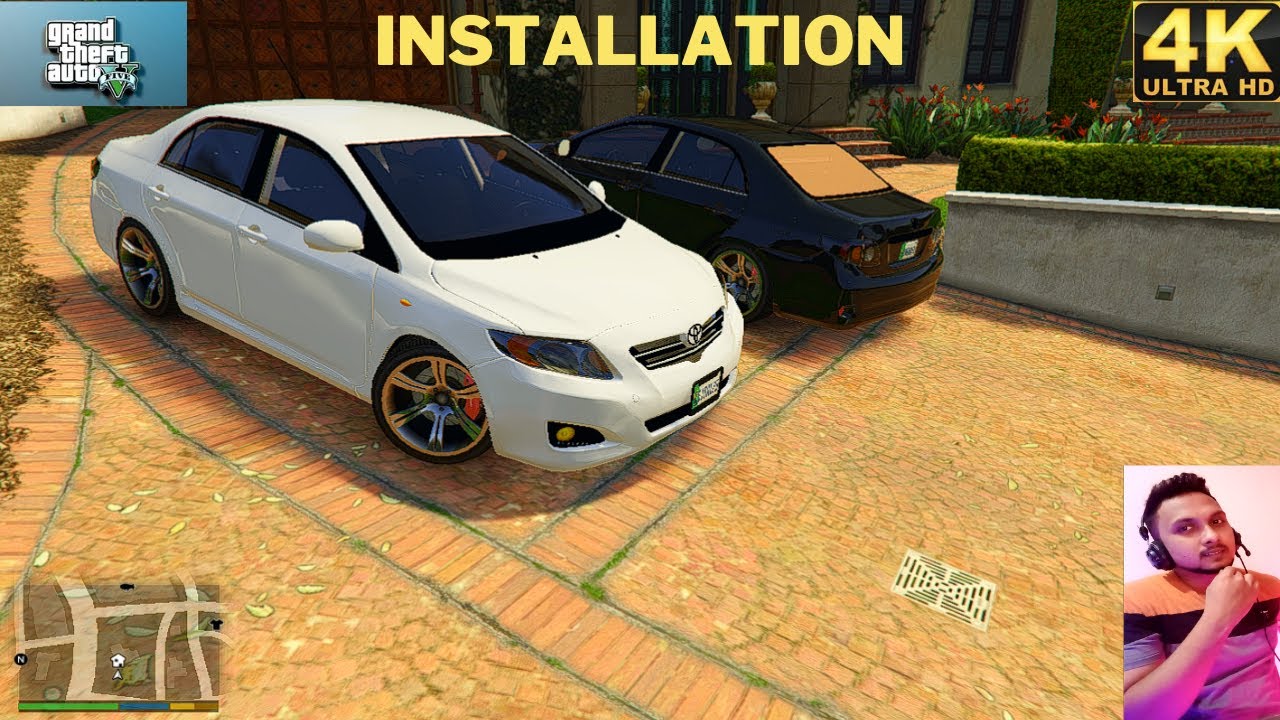 GTA 5 HOW TO INSTALL TOYOTA COROLLA ALTIS 2010 ADDON MOD l YK GAMER ...