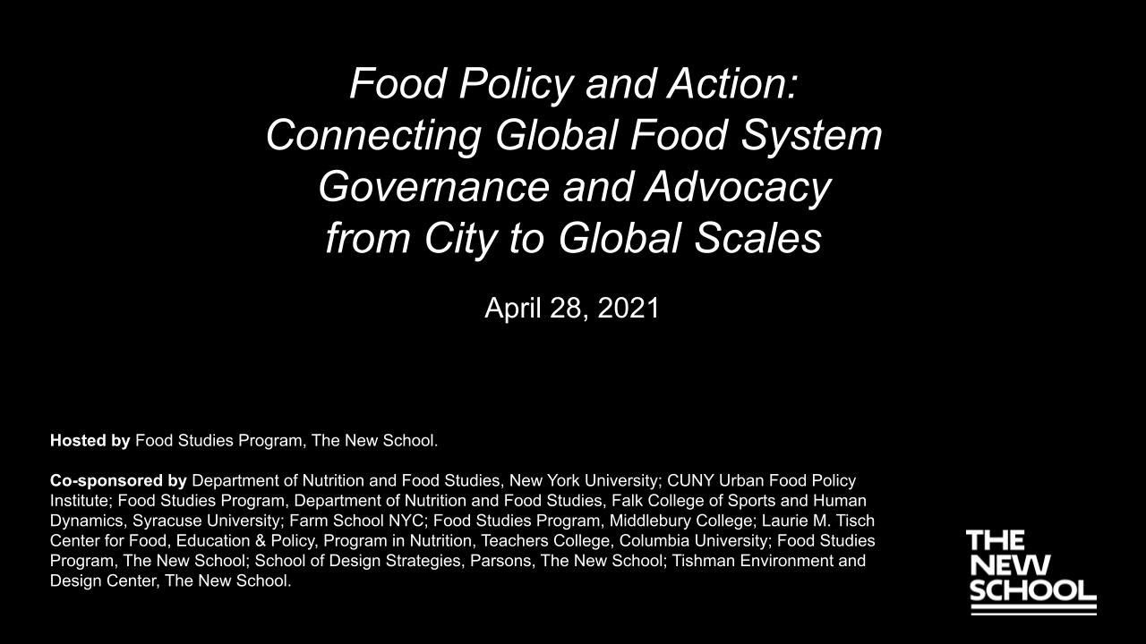Food Policy and Action - YouTube