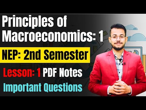Principles of Macroeconomics 1| Lesson:1| Important question| NEP sol ...