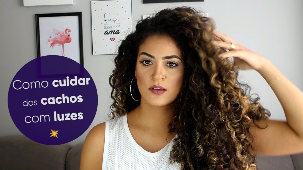 Como cuidar dos cachos com luzes com Aline Amaro - YouTube