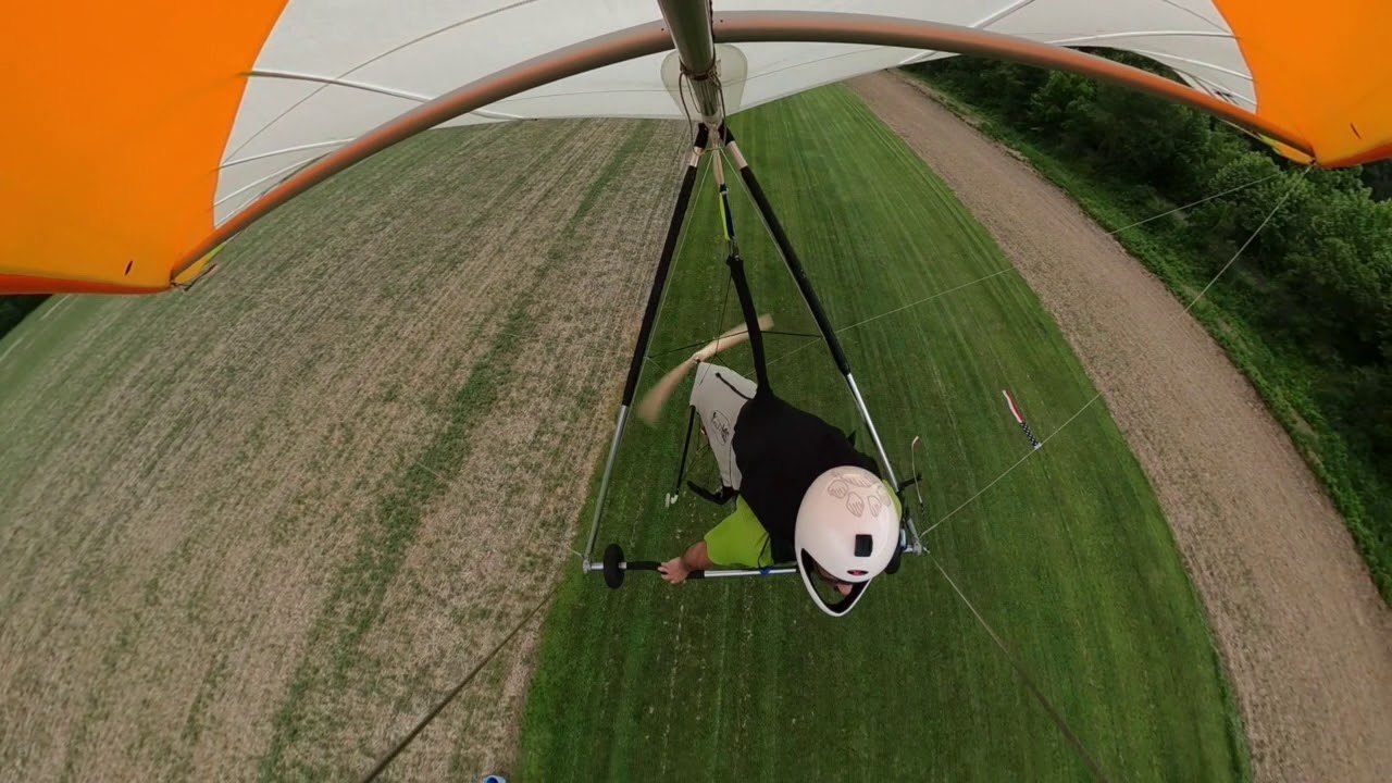 Hang Gliding the Mosquito NRG - Practice Flight @ Swank Air Field ...