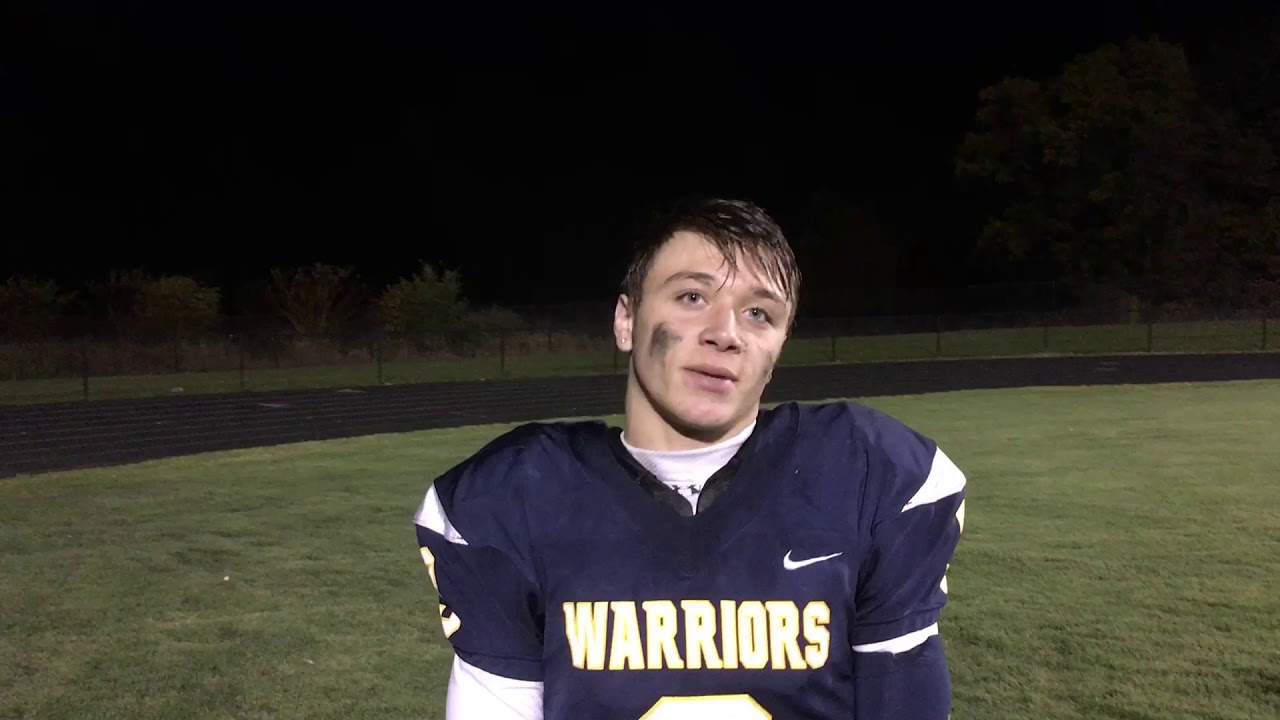 Winston Higgins talks about game-winning interception - YouTube