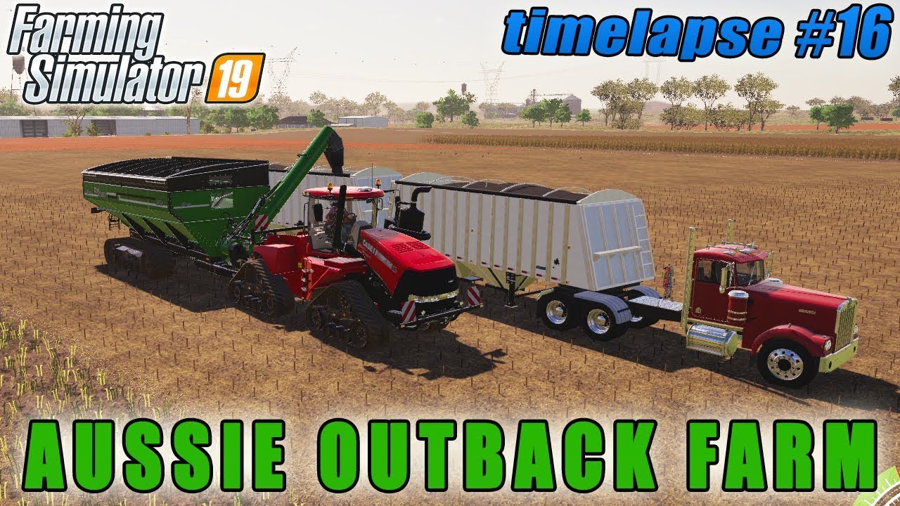 Farming simulator 19 | Aussie Outback Farm | Timelapse #16 | Farming in ...