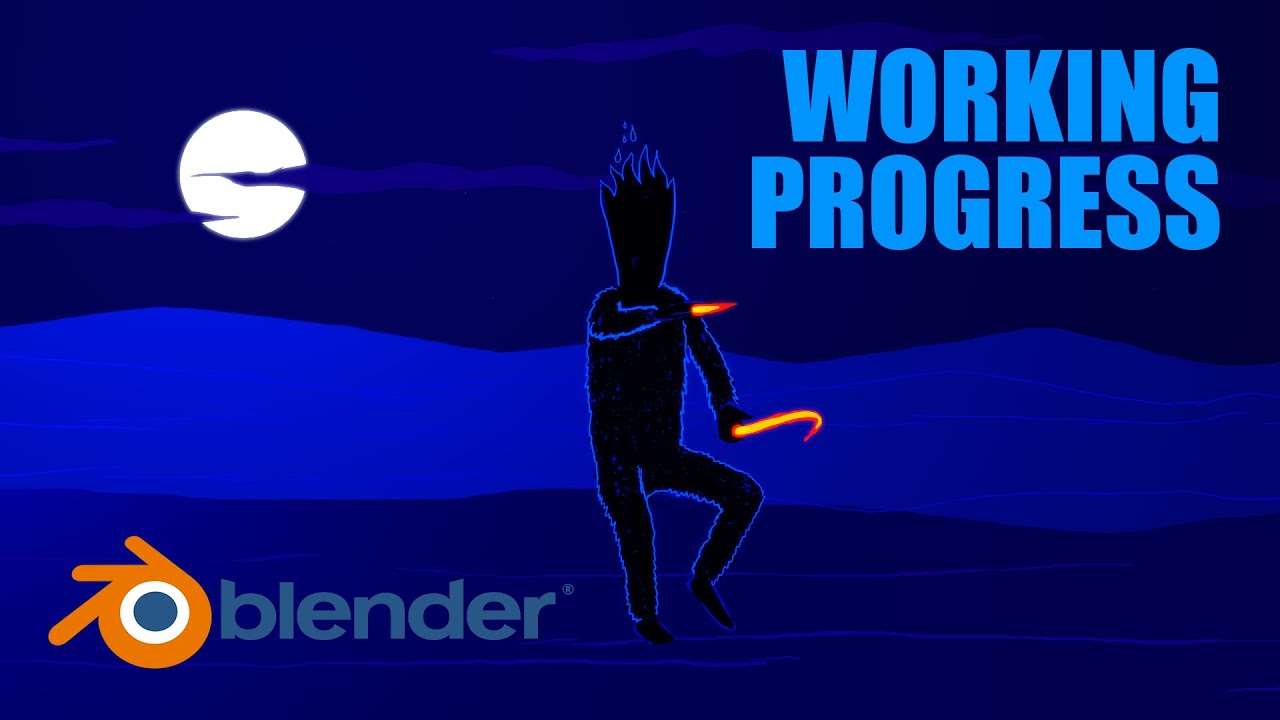 Blender Grease Pencil / speed drawing / 2D character animation ...