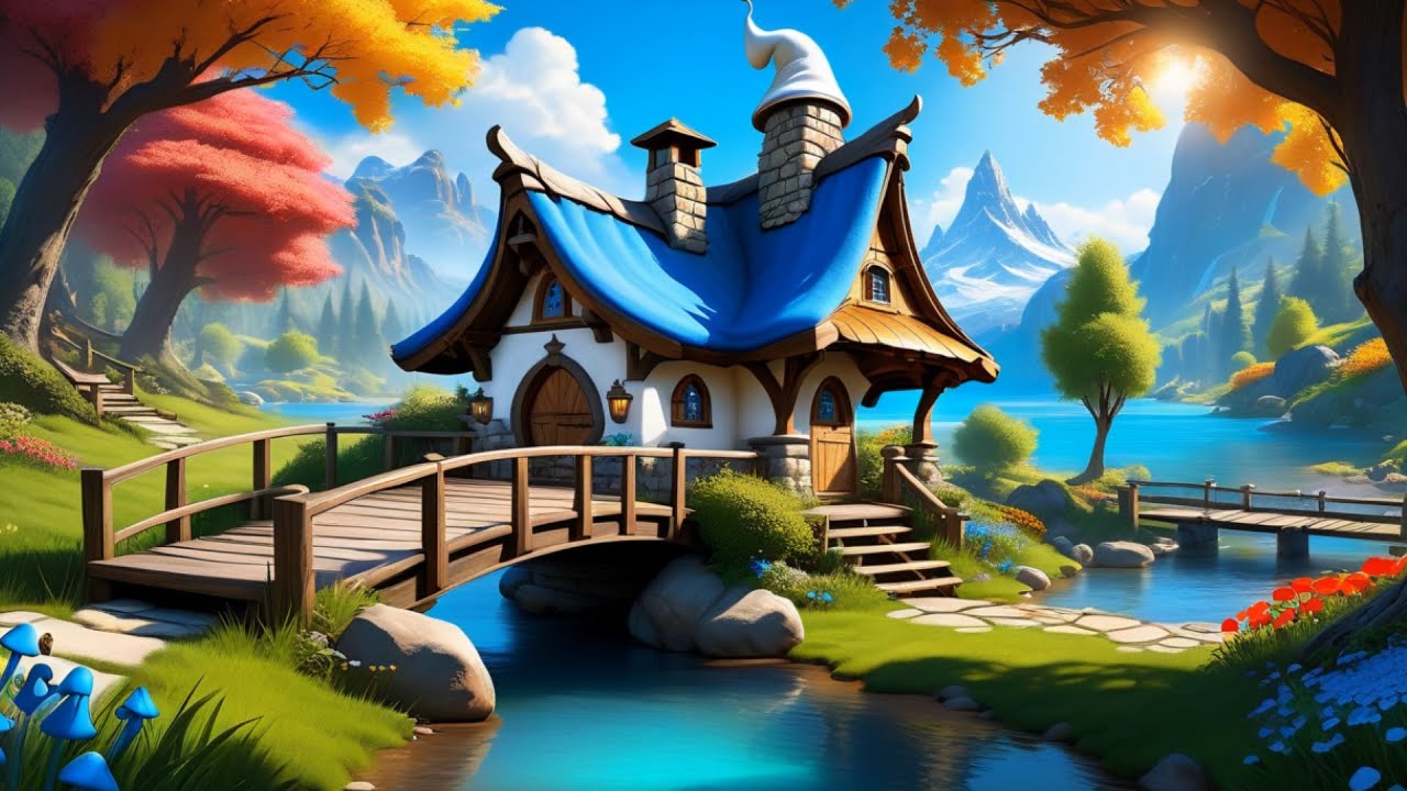 Relaxing Nature and Smurfs Village:A Meditative Journey| Escape to ...