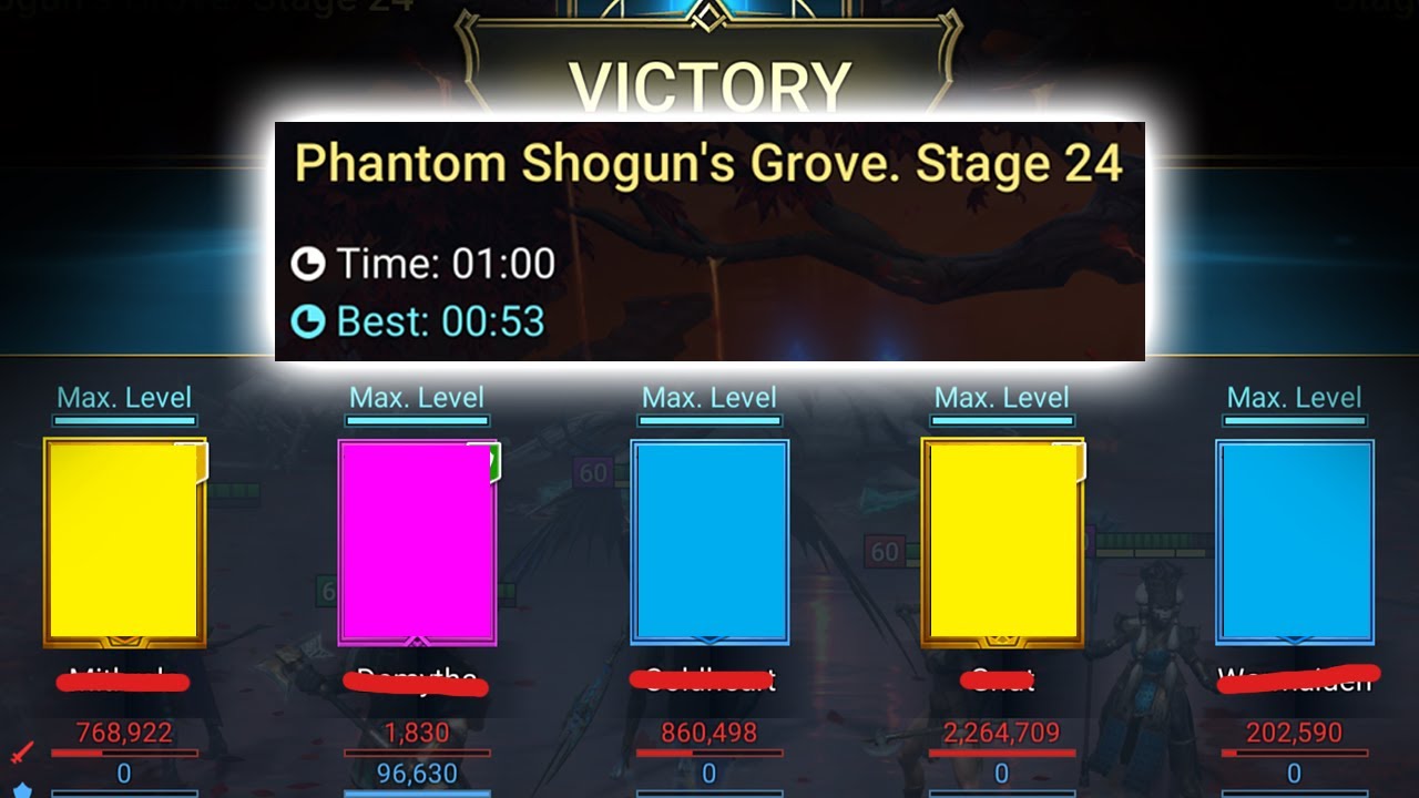 BUDGET TEAM for 1 Minute SHOGUN Stage 24 Farm!! | Raid: Shadow Legends ...