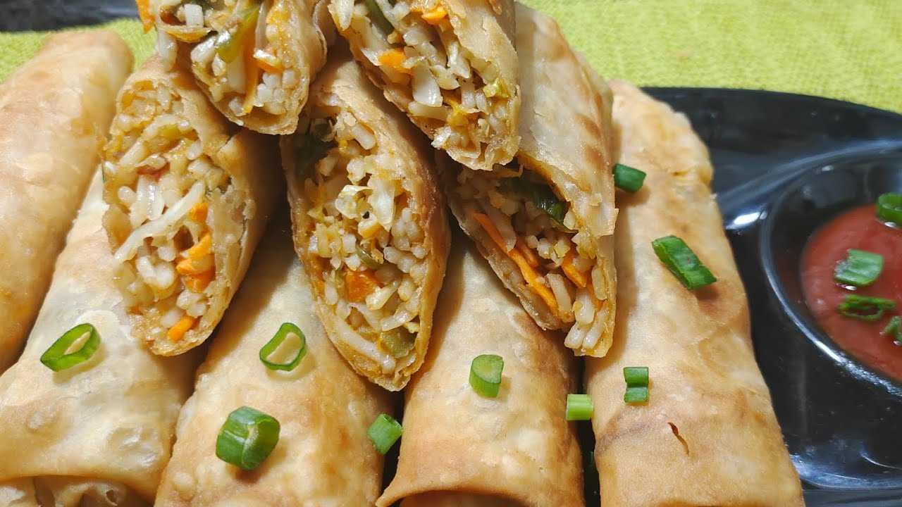 Veg Spring Rolls Recipe | Vegetable Spring Rolls Banane Ka Tarika - YouTube