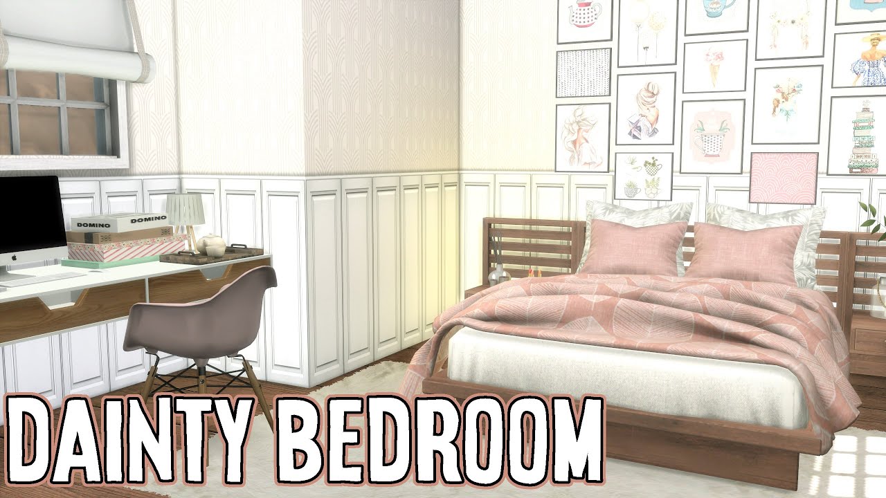 DAINTY BEDROOM // THE SIMS 4 SPEED BUILD - YouTube