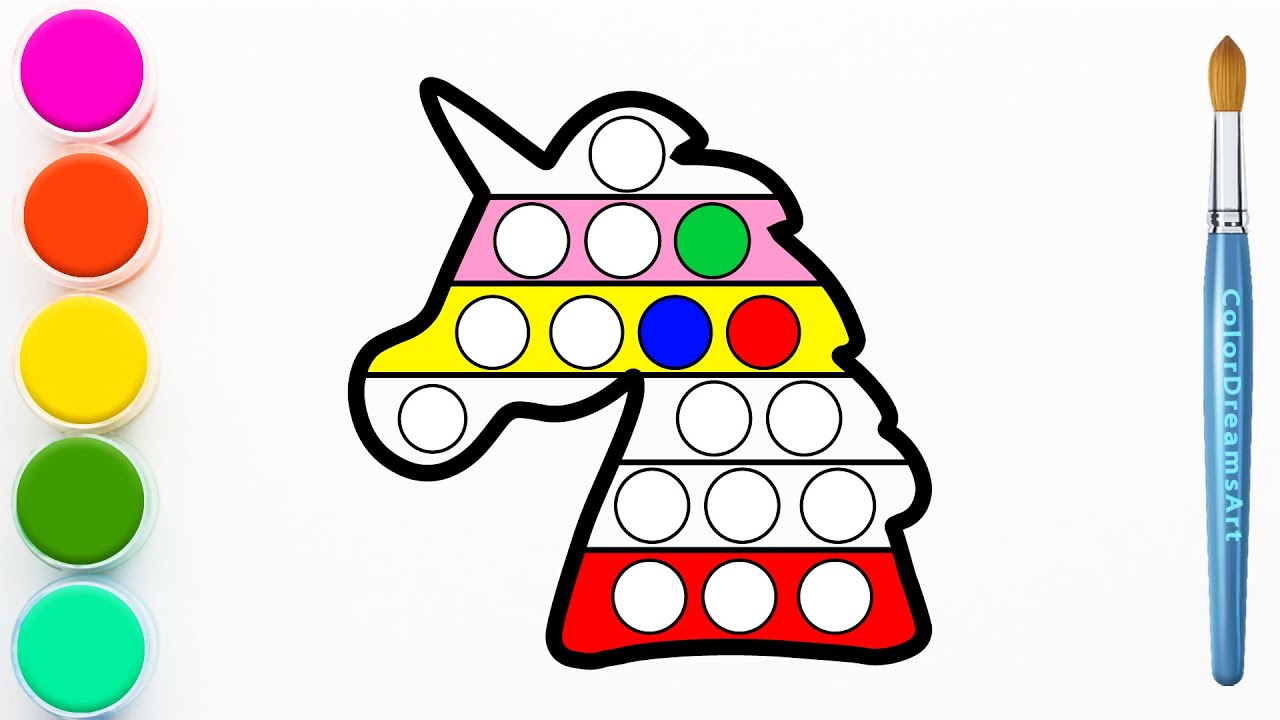 How to Draw a Popit Horse | Step by Step - YouTube