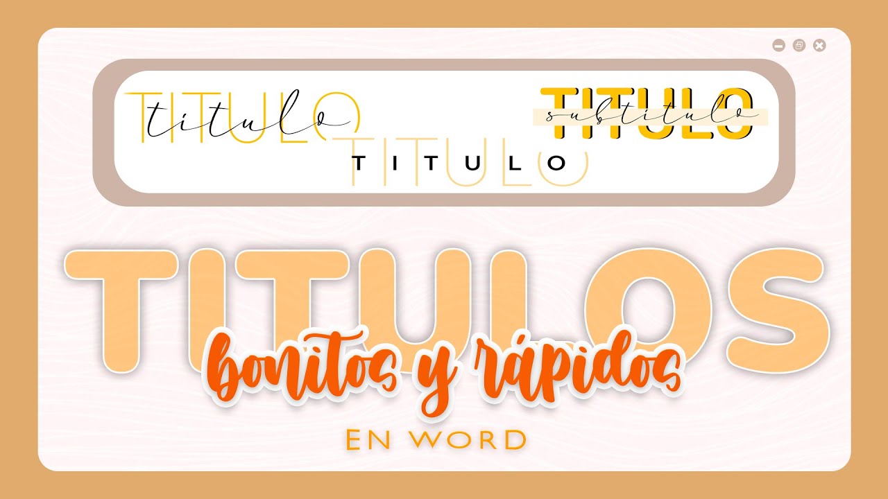 TITULOS BONITOS Y RÁPIDOS EN WORD PT1 🌈| APUNTES DIGITALES | Ross Notes ...