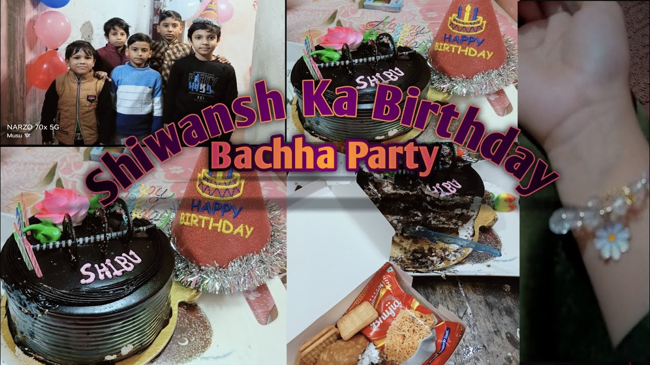 Shiwansh ka birthday || bachcha party || Muskan Sah vlogs ️ - YouTube