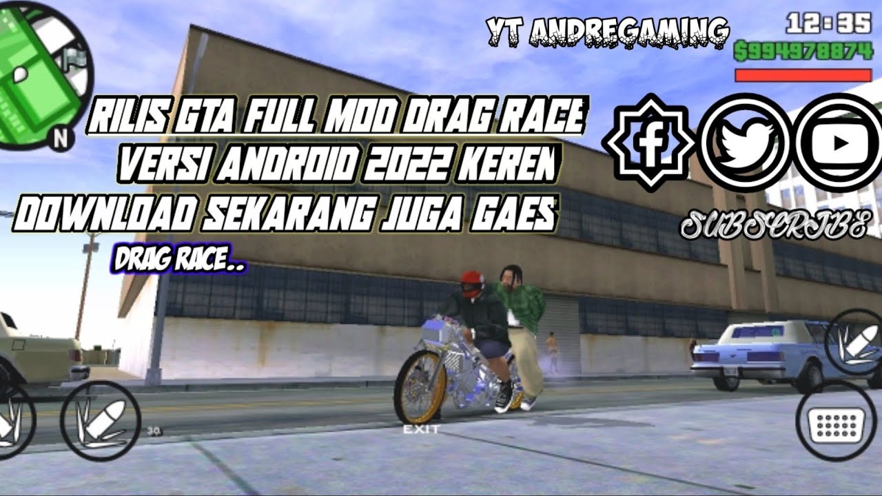 Tutorial Download GTA SA LITE Full Mod Drag Race Terbaik 2022 ||GTA SA ...