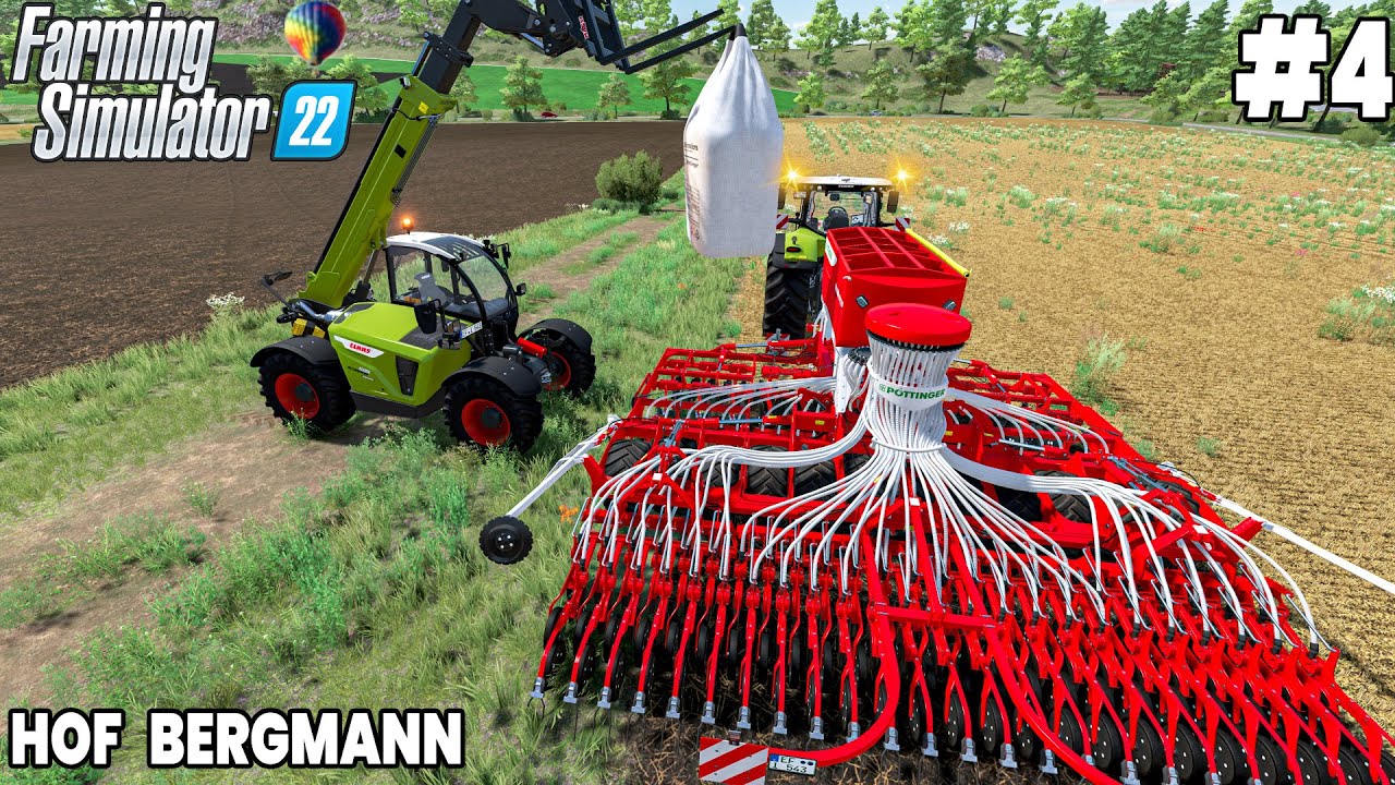 Cleaning Posture & Sowing 10Ha of Barley | Hof Bergmann | Farming ...