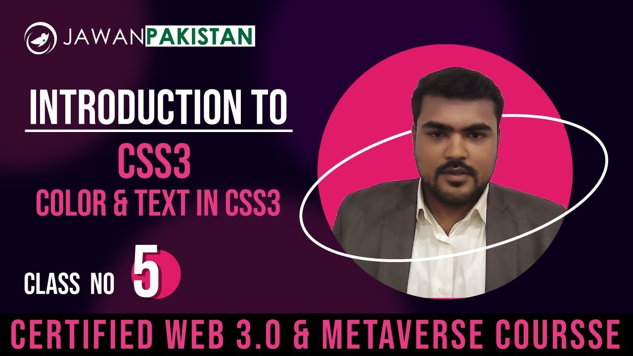 Introduction To Css3 Along With Color And Text In Css3 Class 5 In 1913