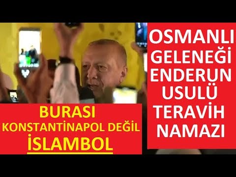 Yeni Kapı'da 313 Bin Kişi İle Osmanlı Geleneği Enderun Usulü Teravih Namazı Kılındı