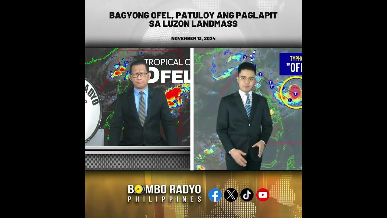 Bagyong Ofel, lalo pang lumakas, malapit nang maging Super Typhoon | Bombo Radyo - YouTube